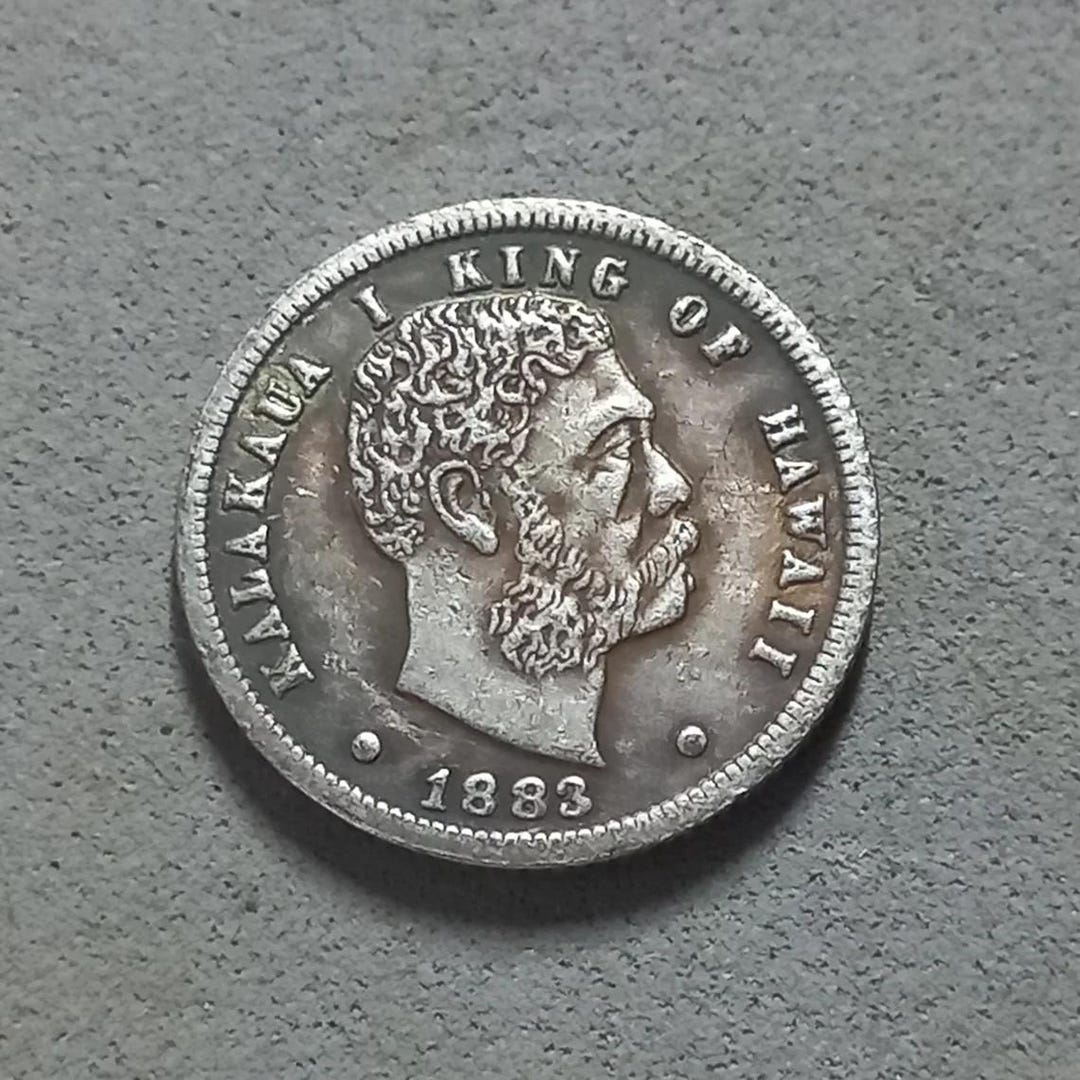 Coin One Dime 1883 Kingdom of Hawaii King Kalakaua - Etsy