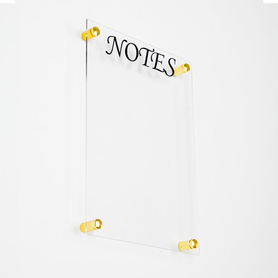 Note Board, Acrylic Dry Erase Note Board for Wall, Floating Message ...