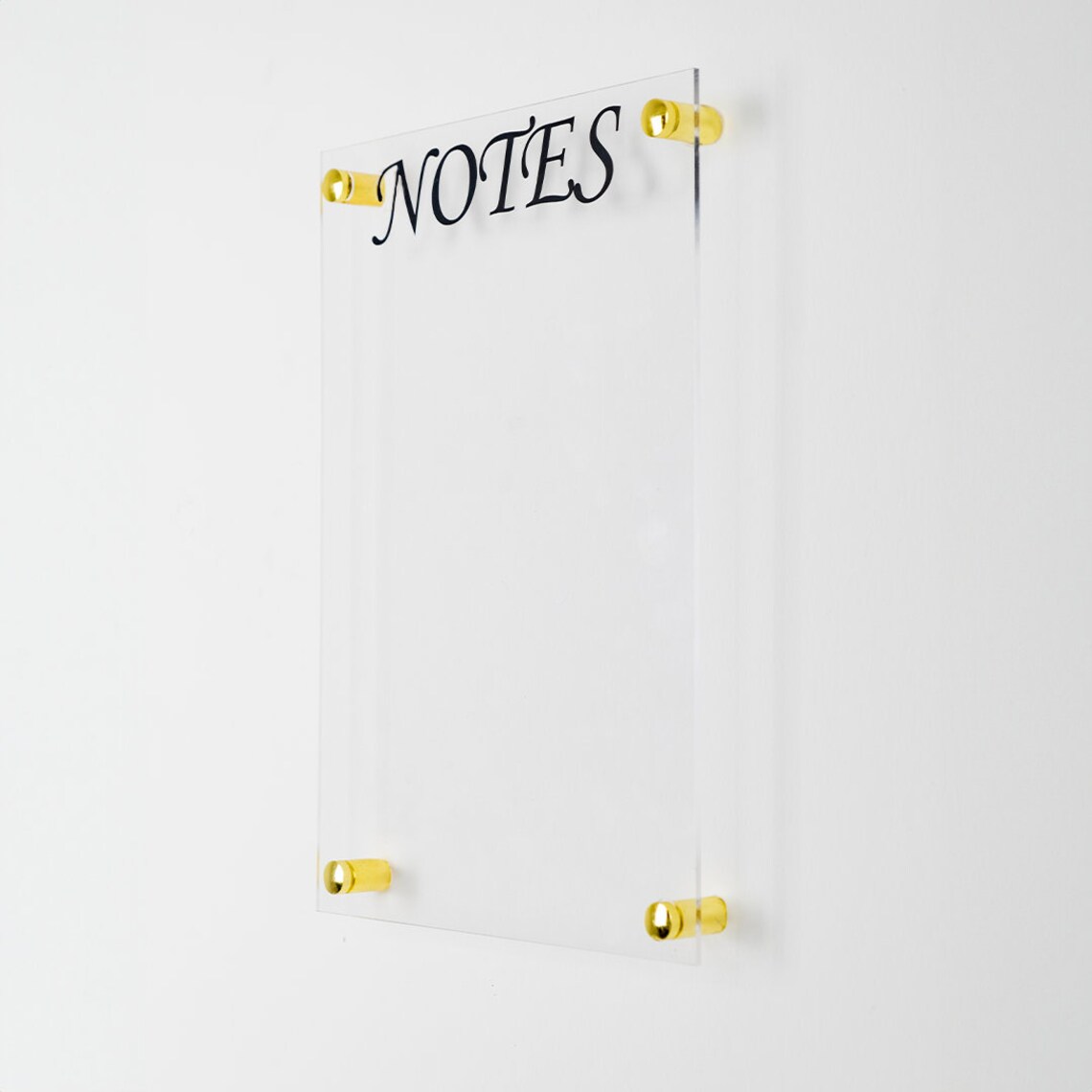 Note Board, Acrylic Dry Erase Note Board for Wall, Floating Message ...