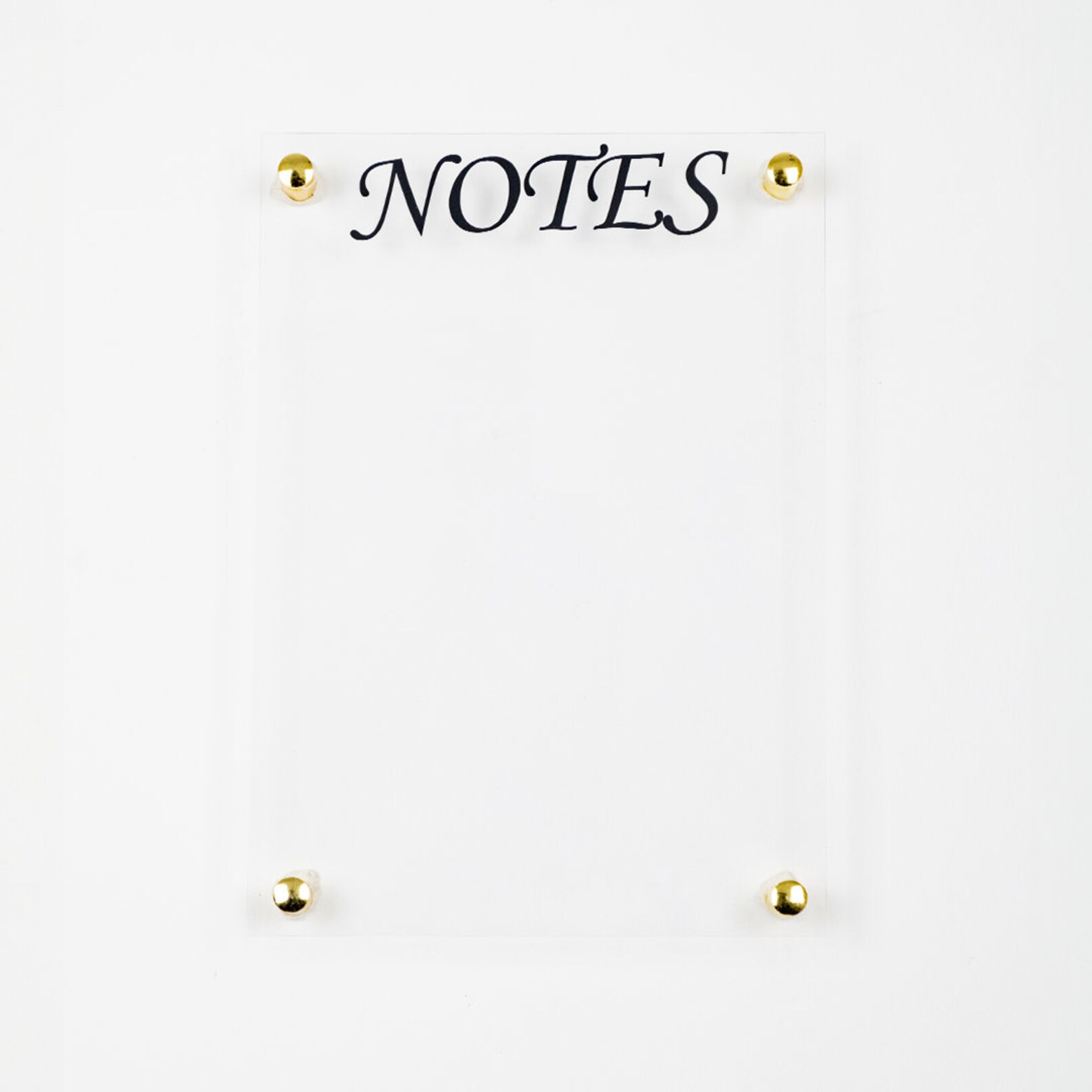 Note Board, Acrylic Dry Erase Note Board for Wall, Floating Message ...