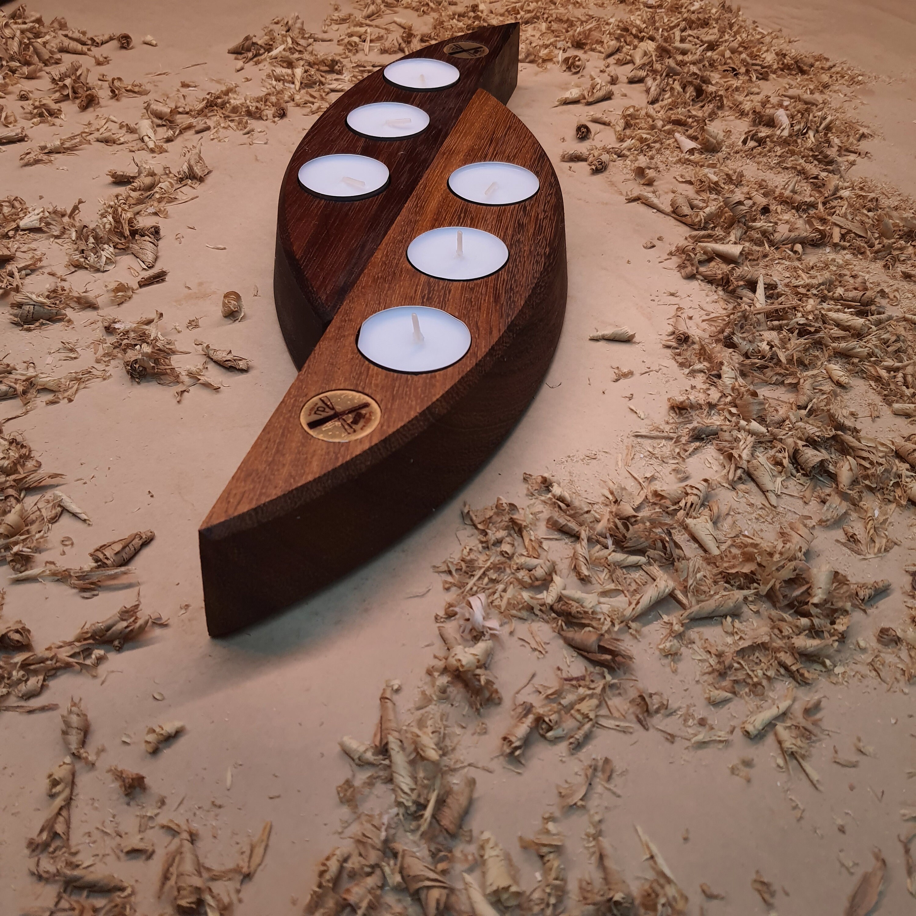 Handmade Wooden Candle Holder, Unique Design. Your Order Can Be ...