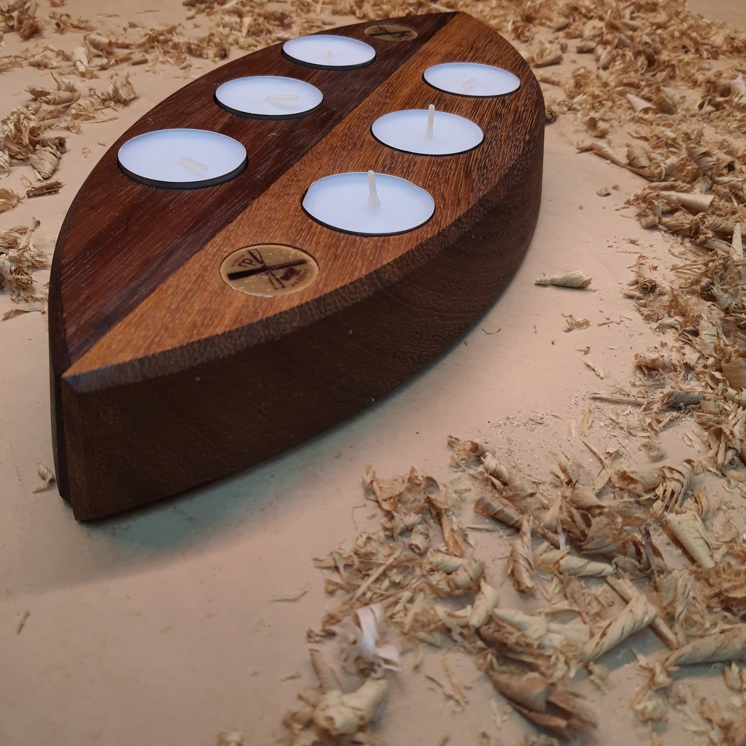 Handmade Wooden Candle Holder, Unique Design. Your Order Can Be ...