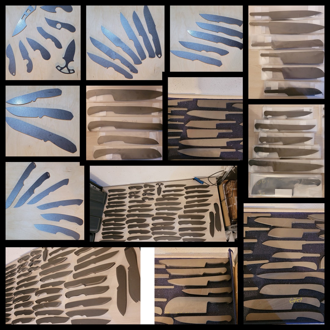 Knife Patterns, Templates , Kitchen Knives, Bush-craft, Hunting Knives ...