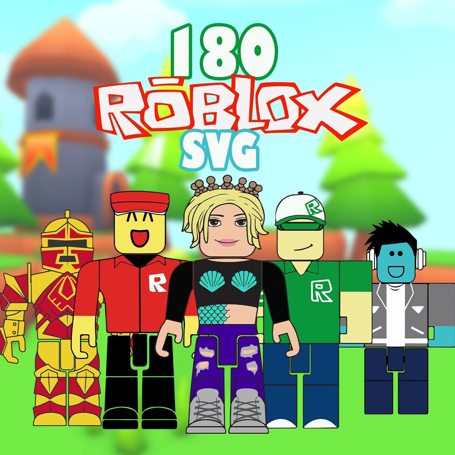Roblox SVG Bundle Roblox Font Gaming Svg Files for Cricut Roblox Png ...
