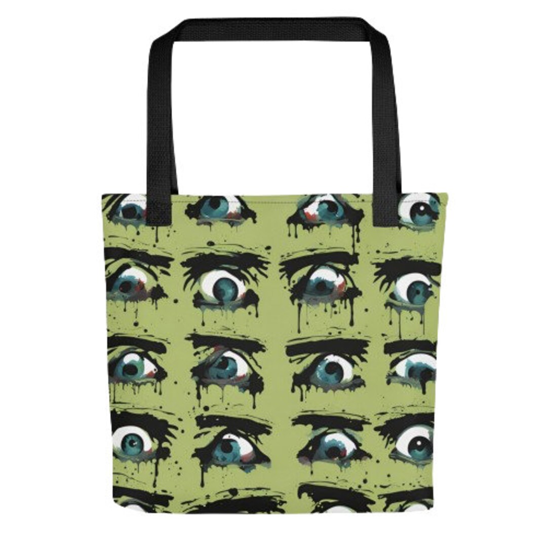 Zombie Bag Tote Curte Zombie Eye Bag Tote Shopping Bag Occult Home ...