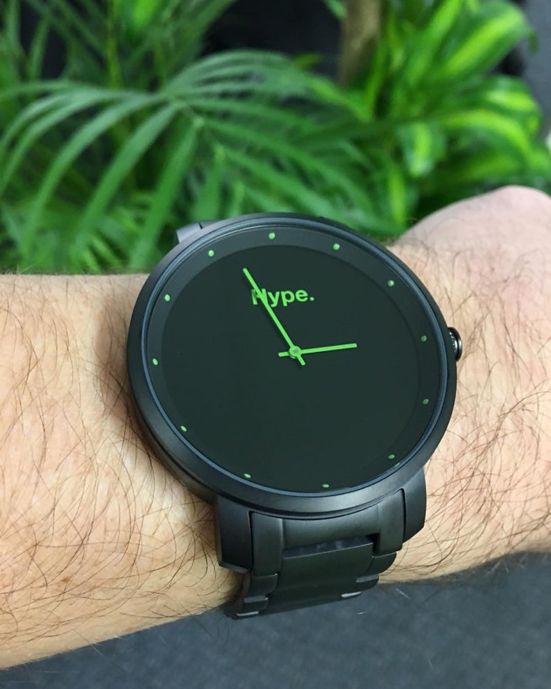 HYPE ONE Classic Watch for Men: Large Face, Heavy Duty, Matt Black ...