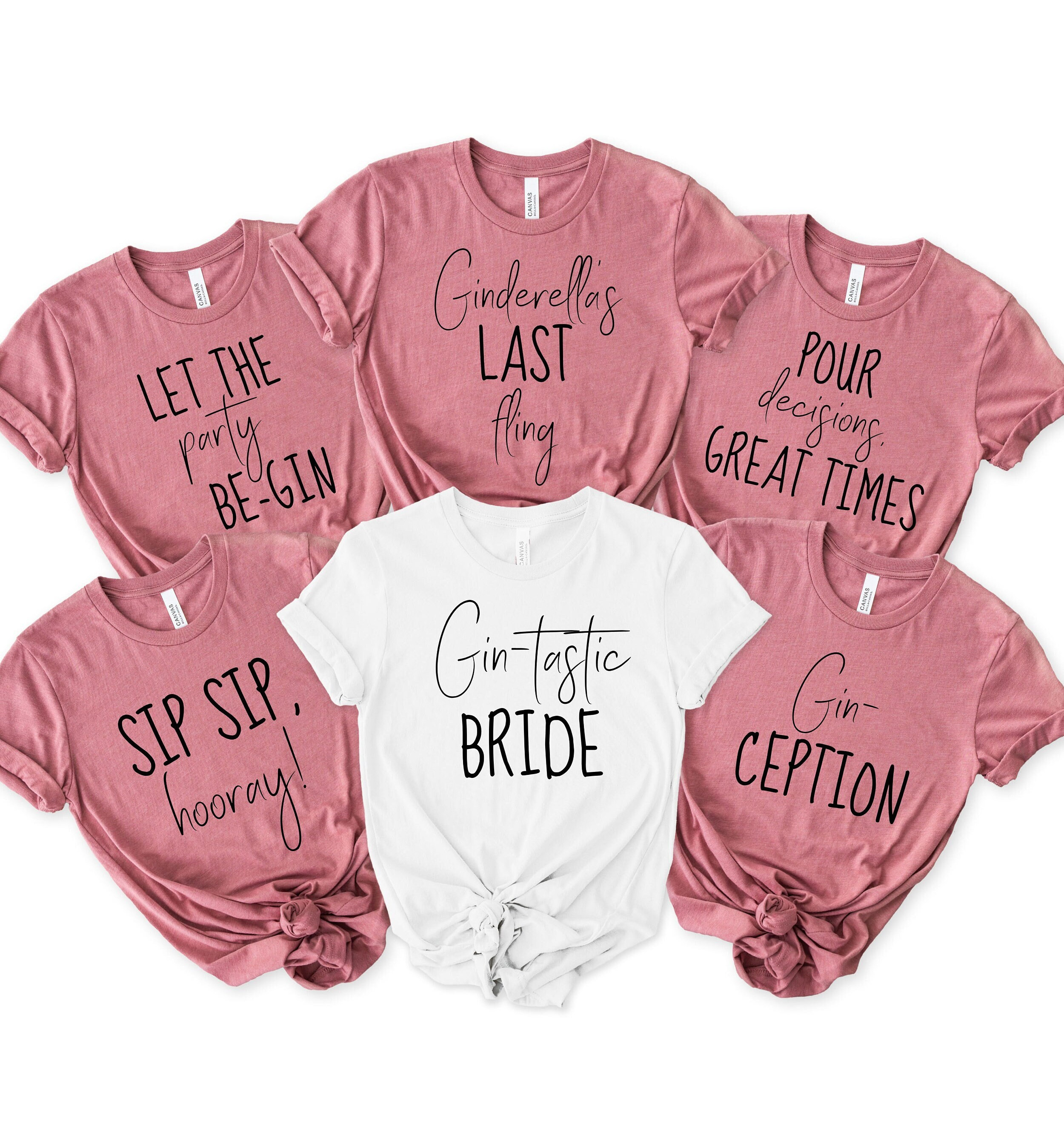 Gin Bachelorette Party Shirts, Bachelorette Party Shirts, Bachelorette ...