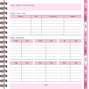2024 Fitness Digital Hyperlink Planner, Fitness Planner, Weight Loss Tracker, Workout Planner ...