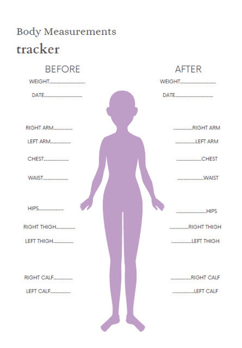 Fitness & Workout Planner, Printable Fitness Planner Digital Workout ...
