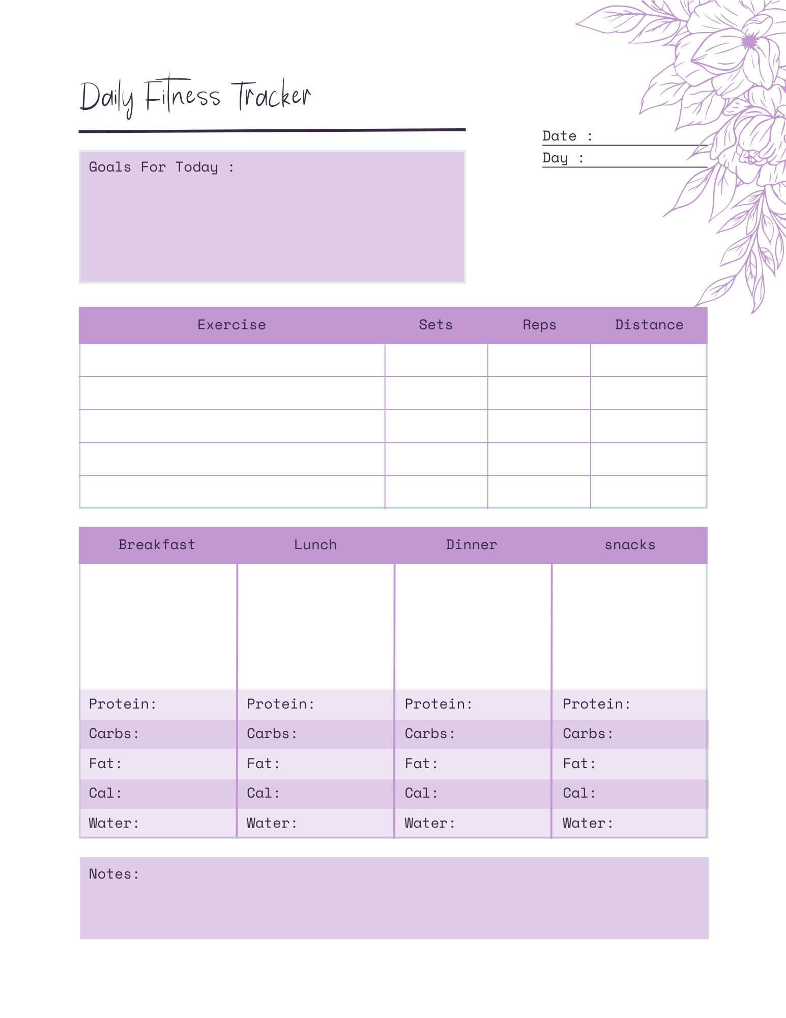 2024 Minimalist Daily Wellness Planner, Self Care Planner, Self-care ...