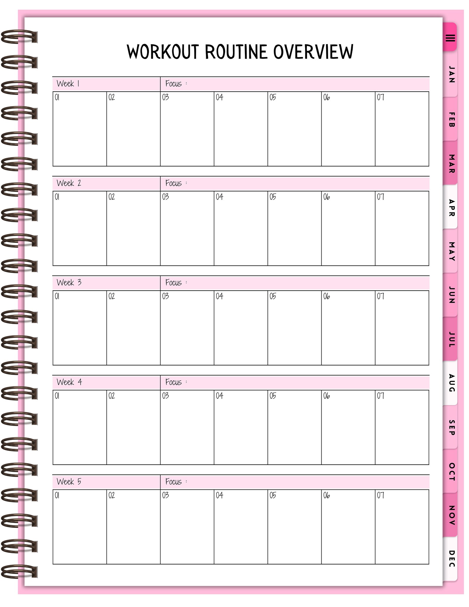 2024 Fitness Digital Hyperlink Planner, Fitness Planner, Weight Loss Tracker, Workout Planner ...