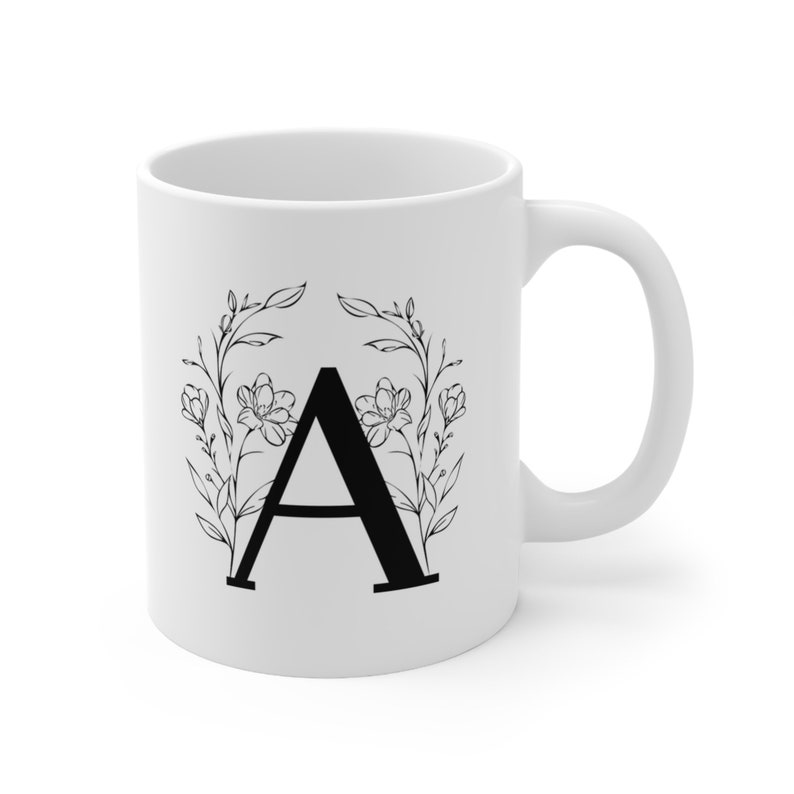 Letter A Mug, Alphabet Mug, Letter Mug, Teacher Mug, Unique Mug, Name ...