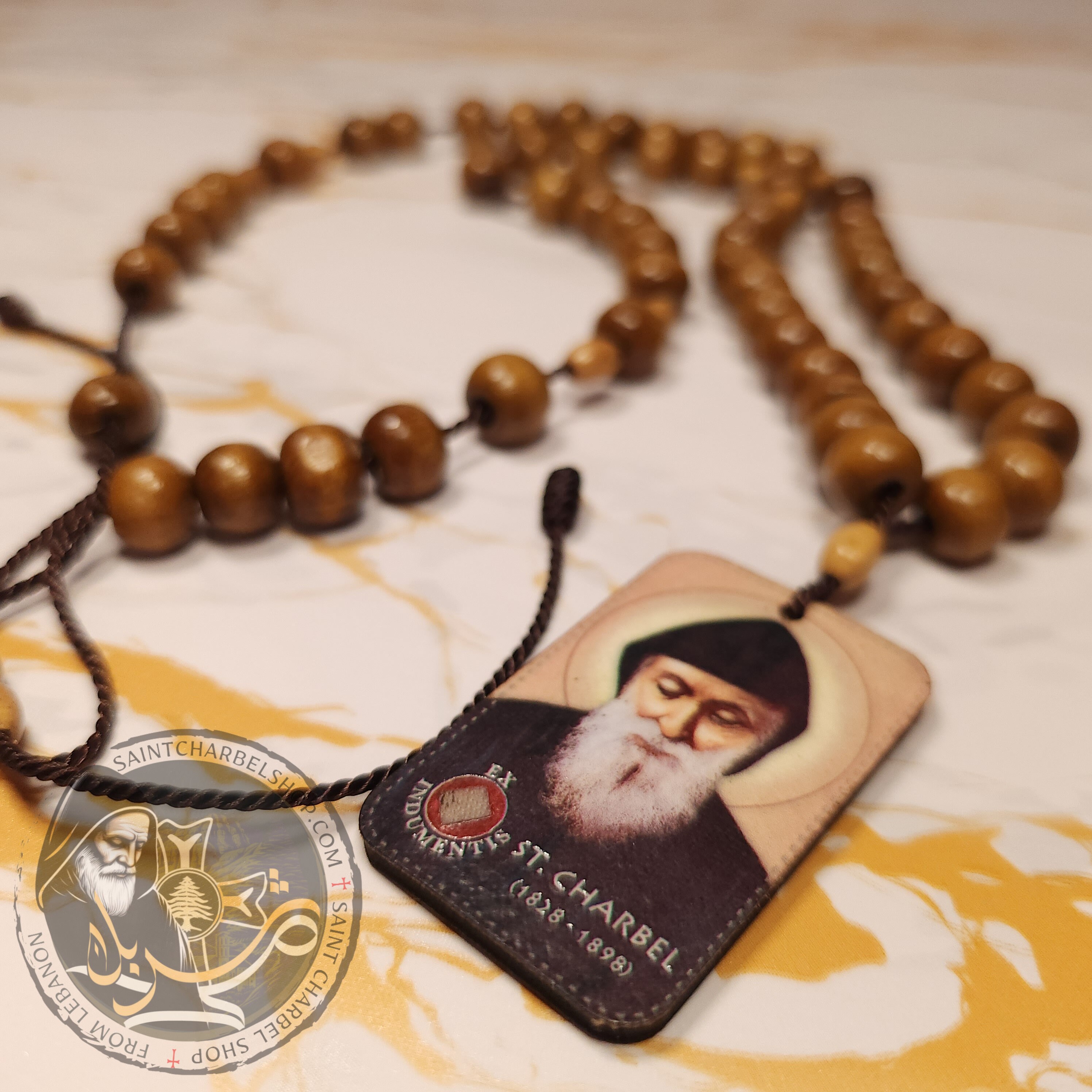 Saint Charbel Adjustable Relic Chaplet (light Brown) - Etsy