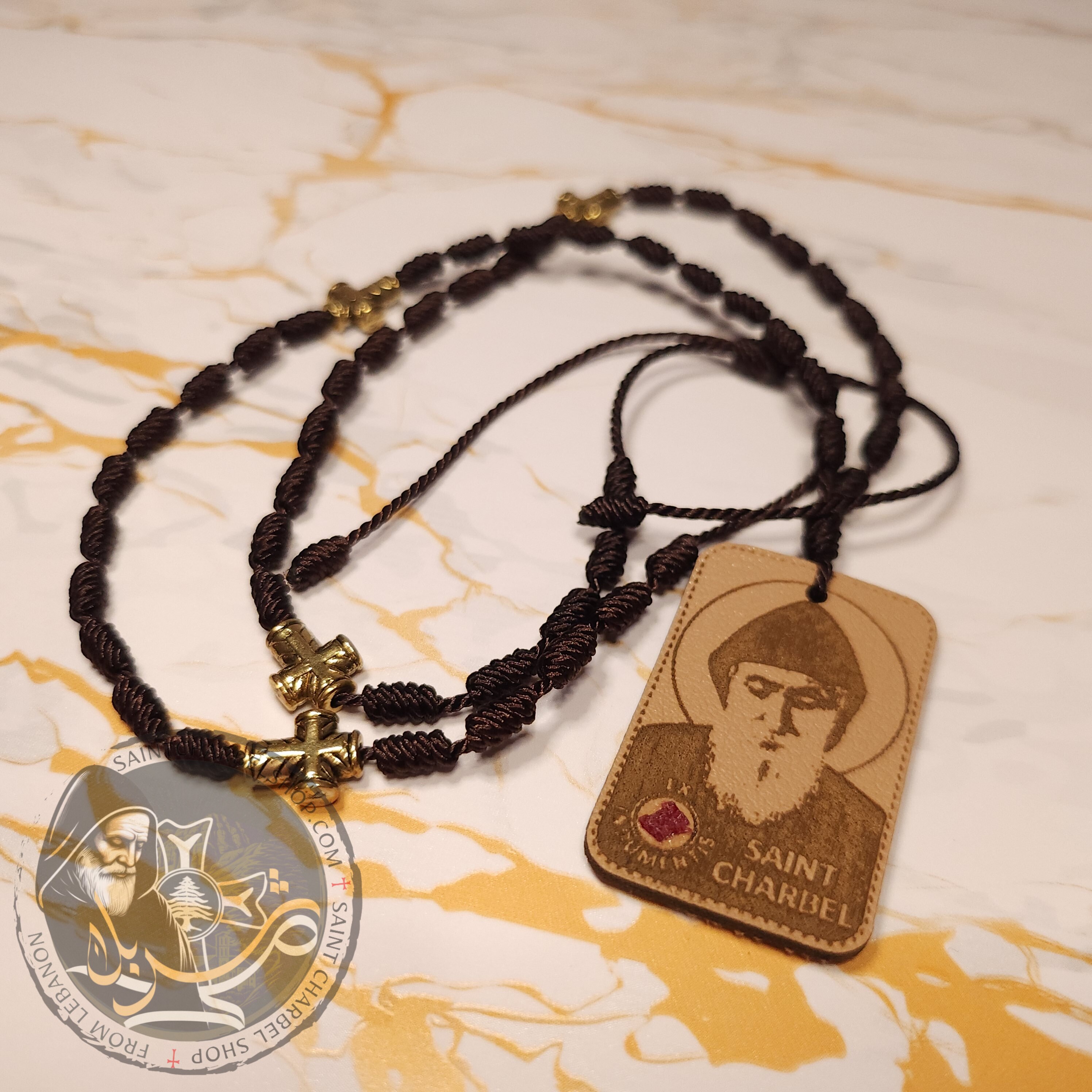 Saint Charbel Adjustable Relic Chaplet (brown/gold) - Etsy