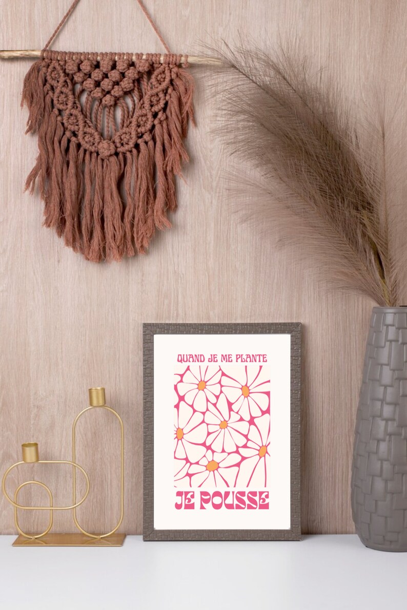 Positive Affirmation Flower Poster/flower Quote Poster/positive Quote ...