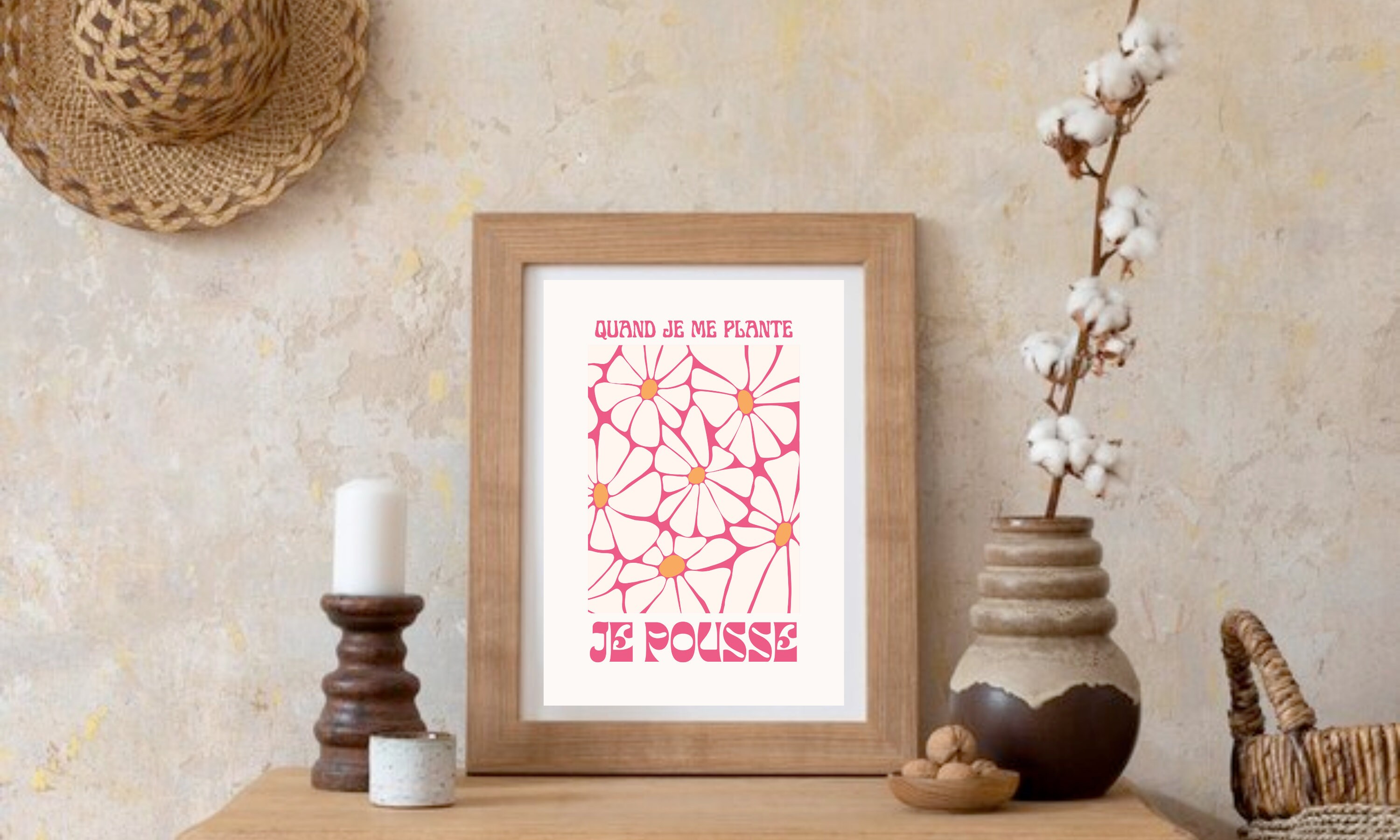 Positive Affirmation Flower Poster/flower Quote Poster/positive Quote ...
