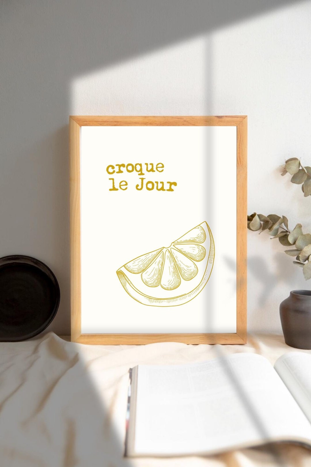 Vintage Lemon Positive Affirmation Poster/kitchen Quote Poster ...