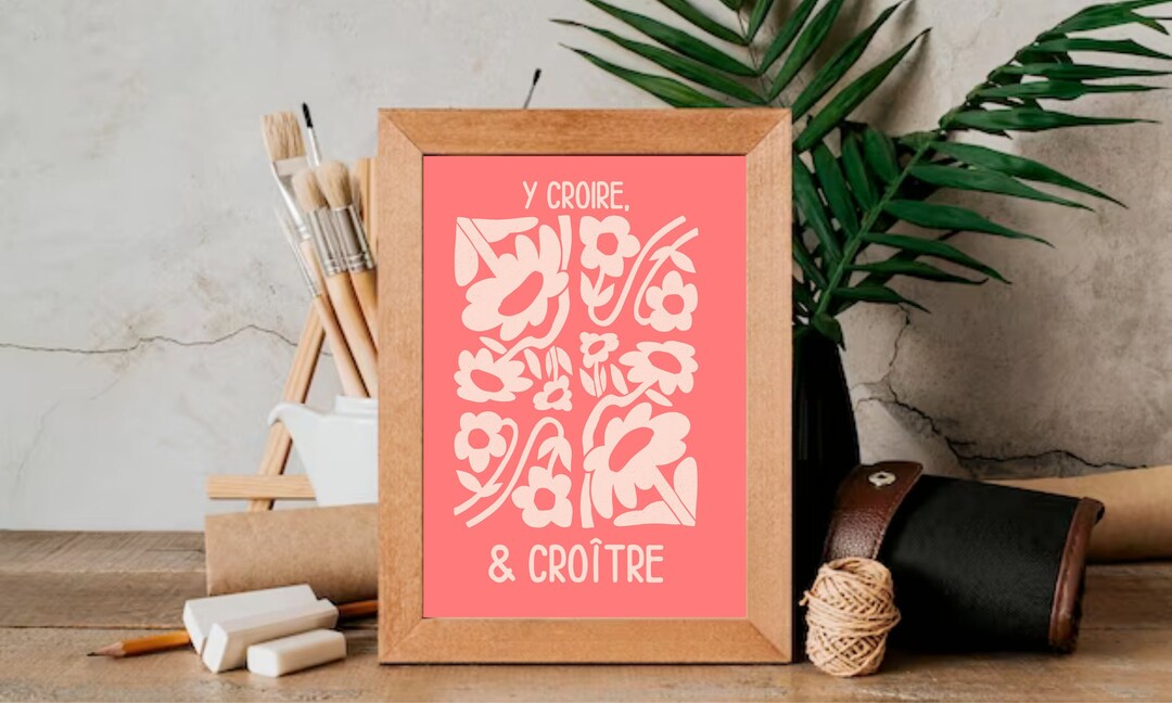 Positive Affirmation Flower Poster/flower Quote Poster/positive Quote ...