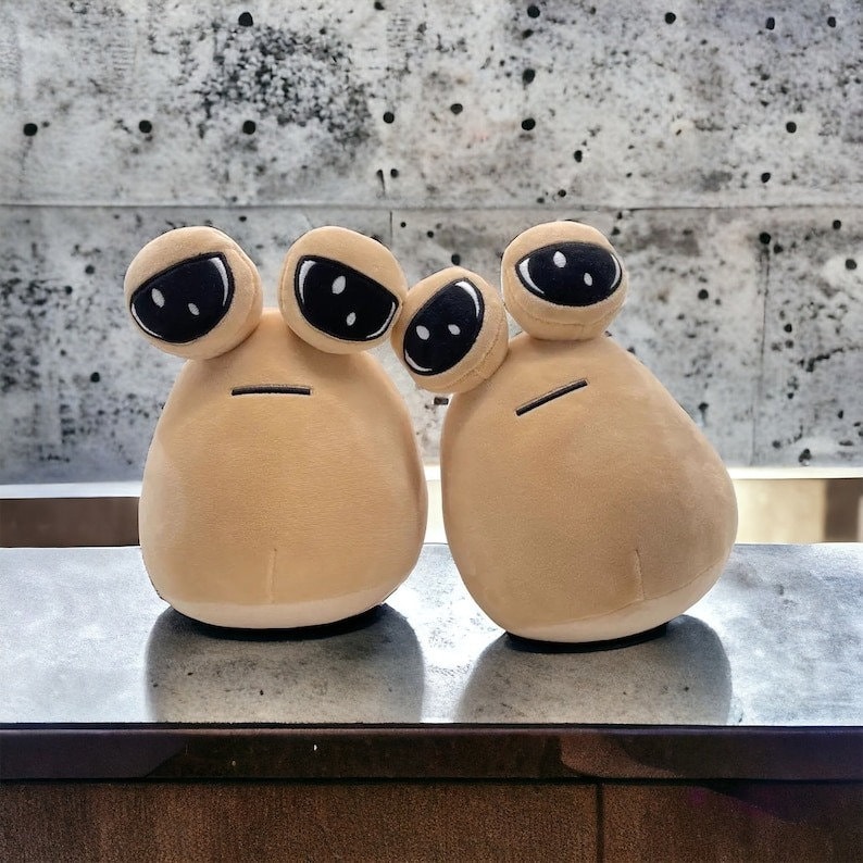 22cm My Pet Alien Pou Plush Toy Emotion Alien Plushie Stuffed Animal ...