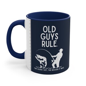 Old Guys Rule Coffee Mug Gift Idea for Fisherman, Sailors, Boat People ...