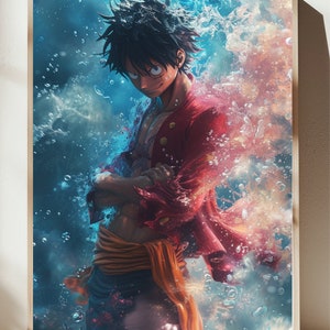 Very Beautiful ONE PIECE LUFFY Poster Formats A4 A3 A2 A1 Interior ...