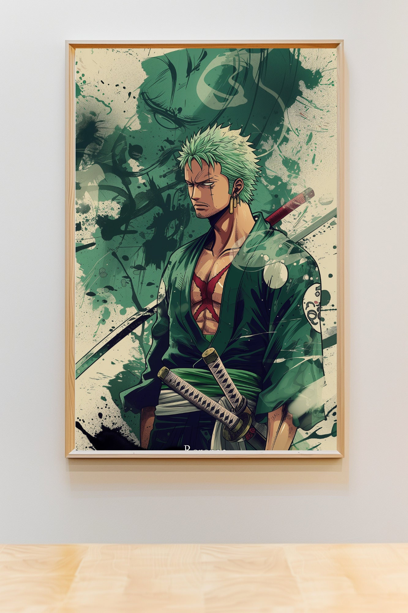 Awesome ZORO Poster One Piece Formats A4 A3 16x24in 20x30in - Etsy ...