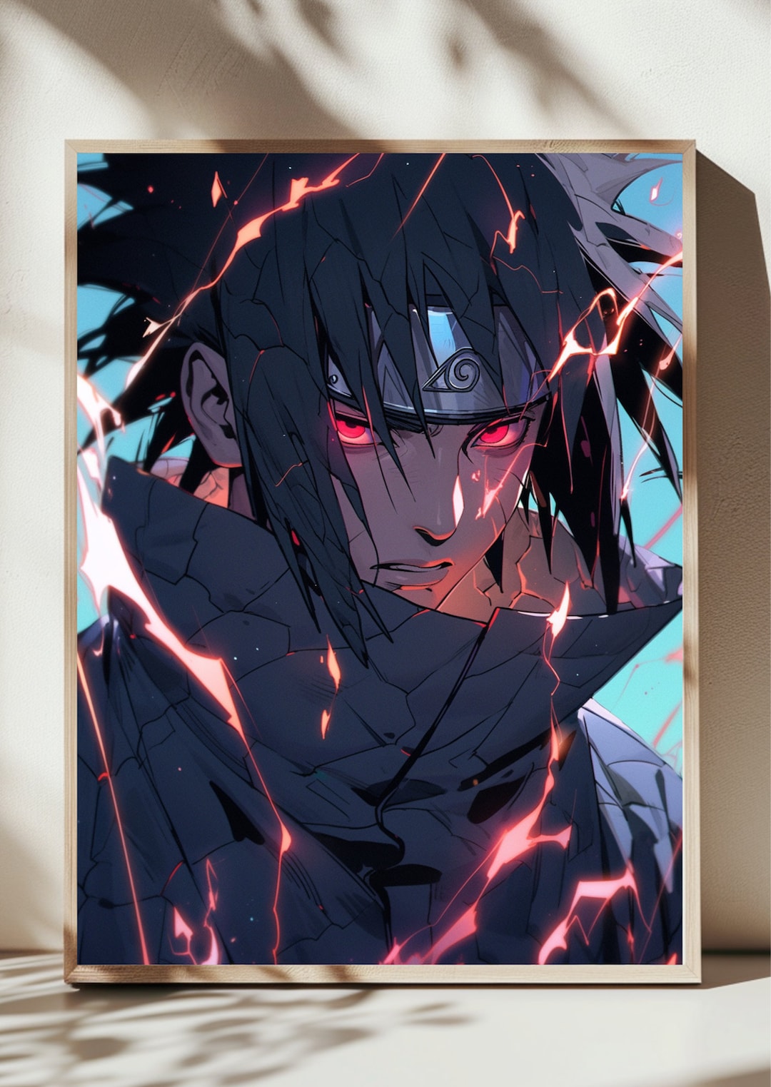 Exclusive Sasuke Poster Digital Poster Limited Edition Wall Art Anime ...