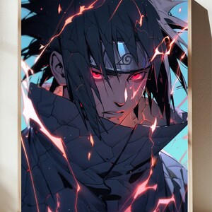 Exclusive Sasuke Poster Digital Poster Limited Edition Wall Art Anime ...
