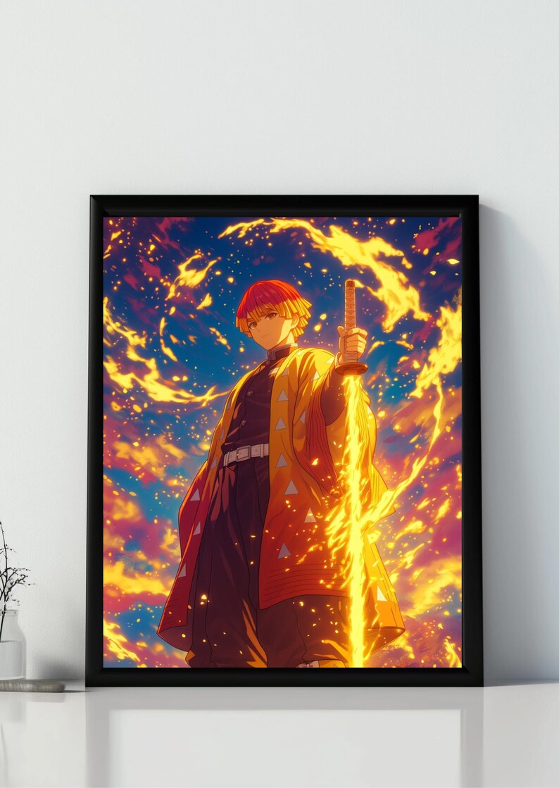 Printable Poster SET 2 Posters Nezuko and Zenitsu Kimetsu No Yaiba Wall ...