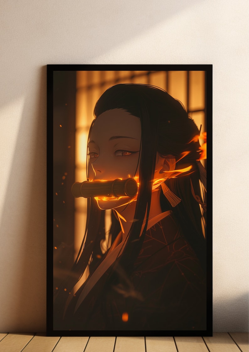 Printable Poster Nezuko Kimetsu No Yaiba Wall Art Digital Poster High ...