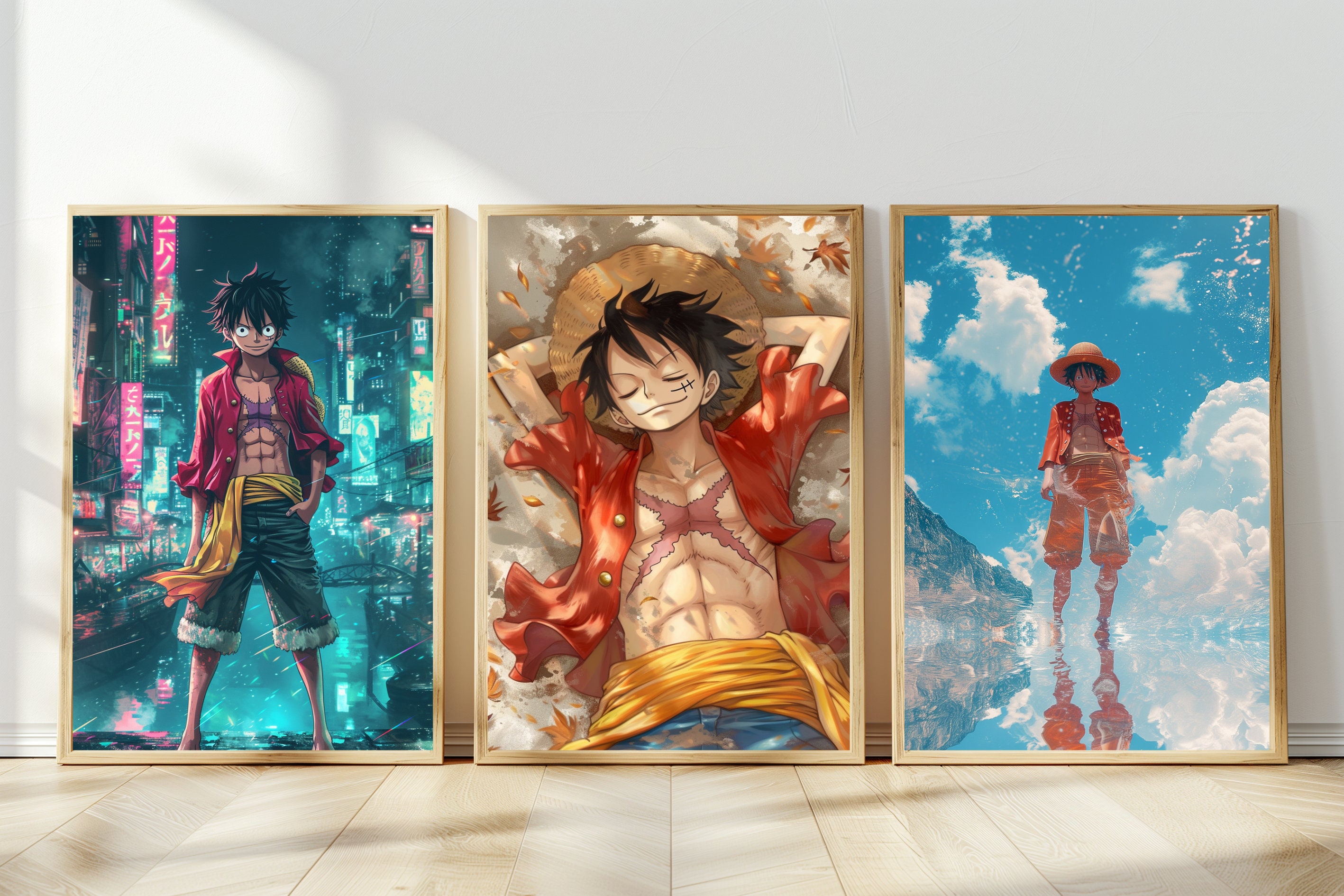ONE PIECE POSTER Luffy Formats A4 A3 16x24in 20x30in - Etsy