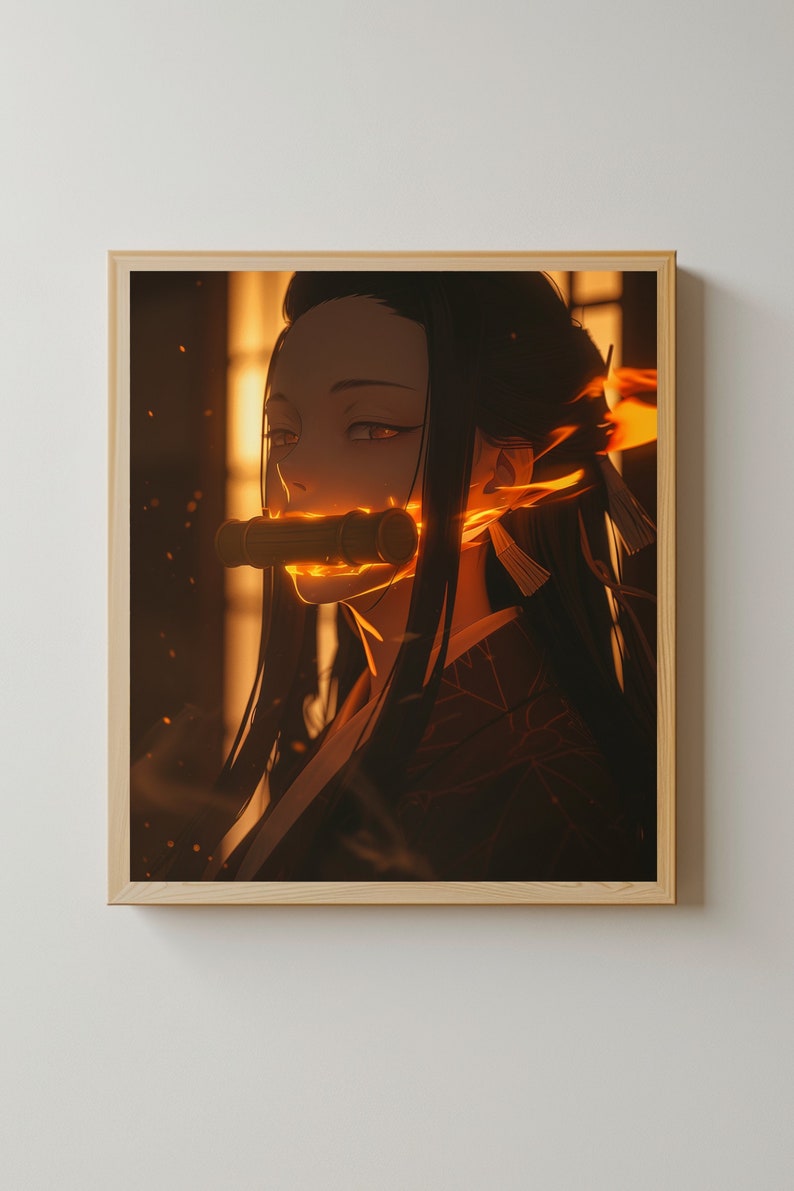 Printable Poster Nezuko Kimetsu No Yaiba Wall Art Digital Poster High ...