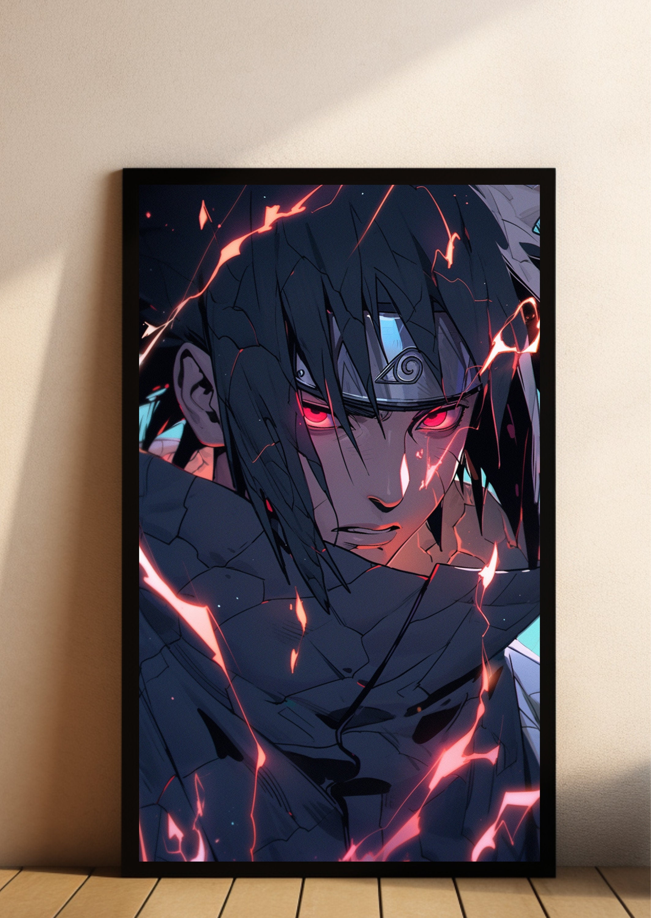 Exclusive Sasuke Poster Digital Poster Limited Edition Wall Art Anime ...