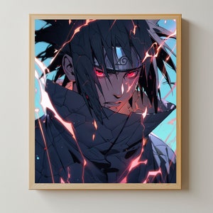 Exclusive Sasuke Poster Digital Poster Limited Edition Wall Art Anime ...