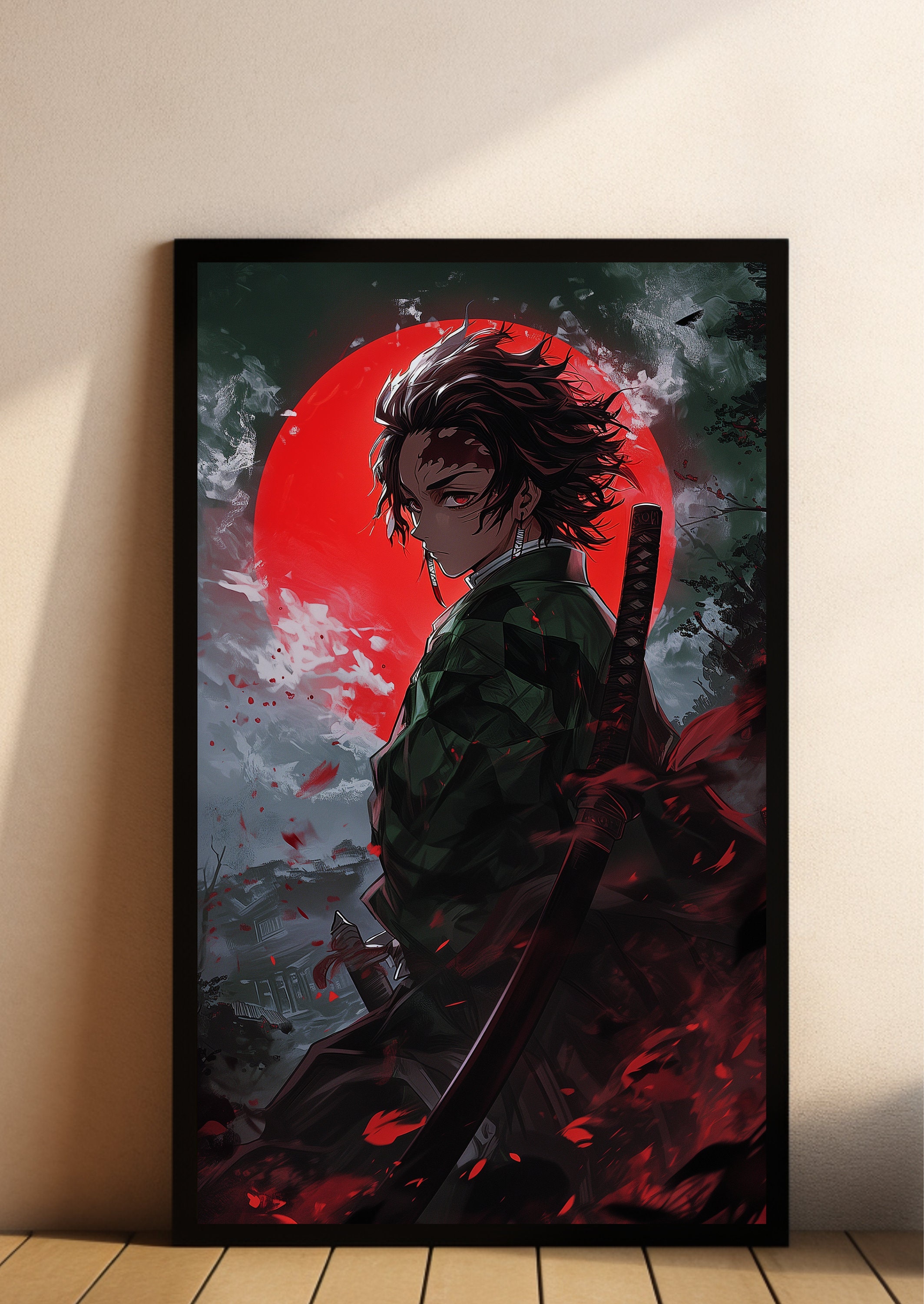 Superb Poster of Tanjiro Printable Poster Kimetsu No Yaiba High ...