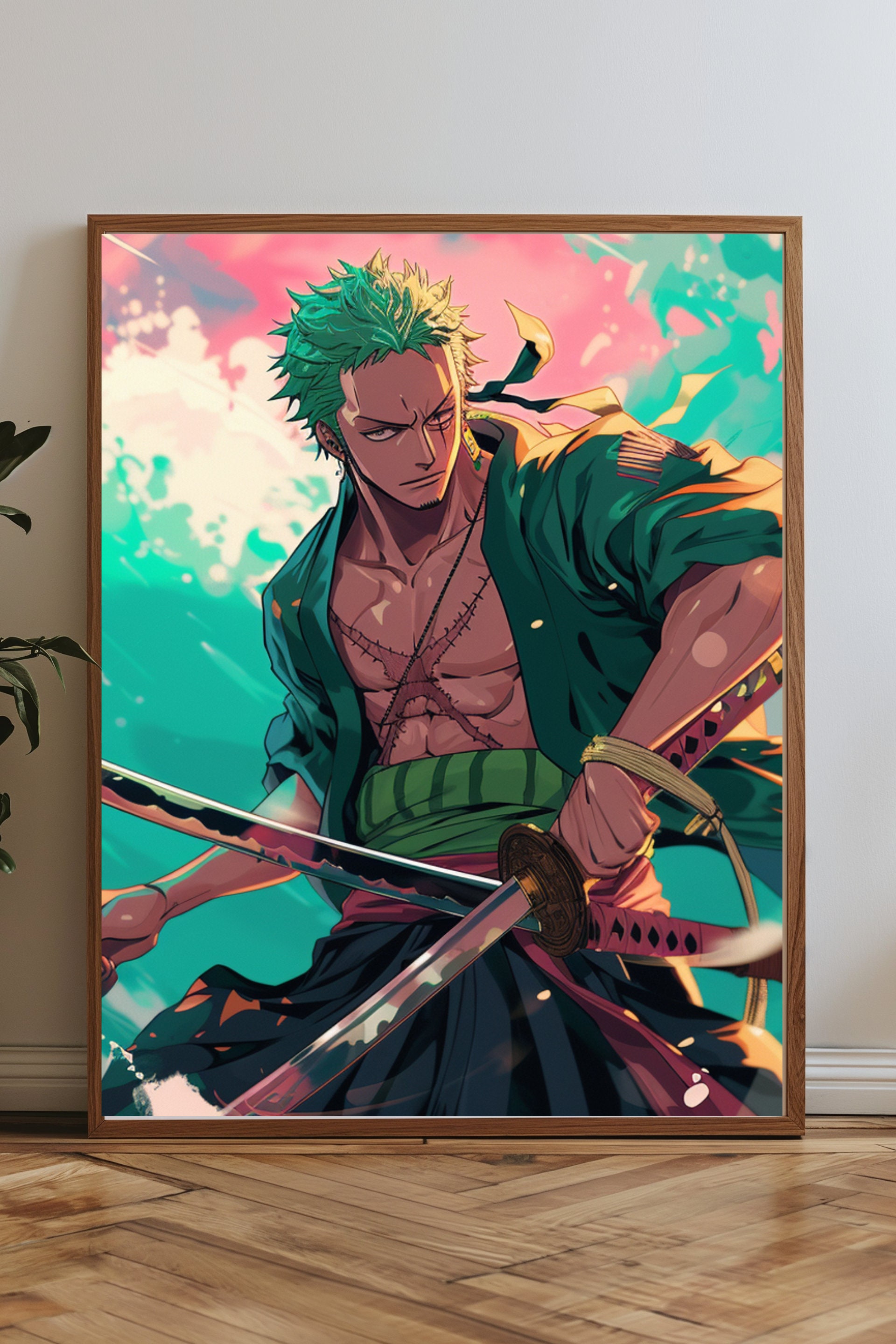 Awesome ZORO Poster One Piece 60x42 Formats - Etsy