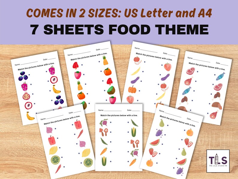 Printable Matching Sheets Princess Theme for Kindergarten Preschool ...