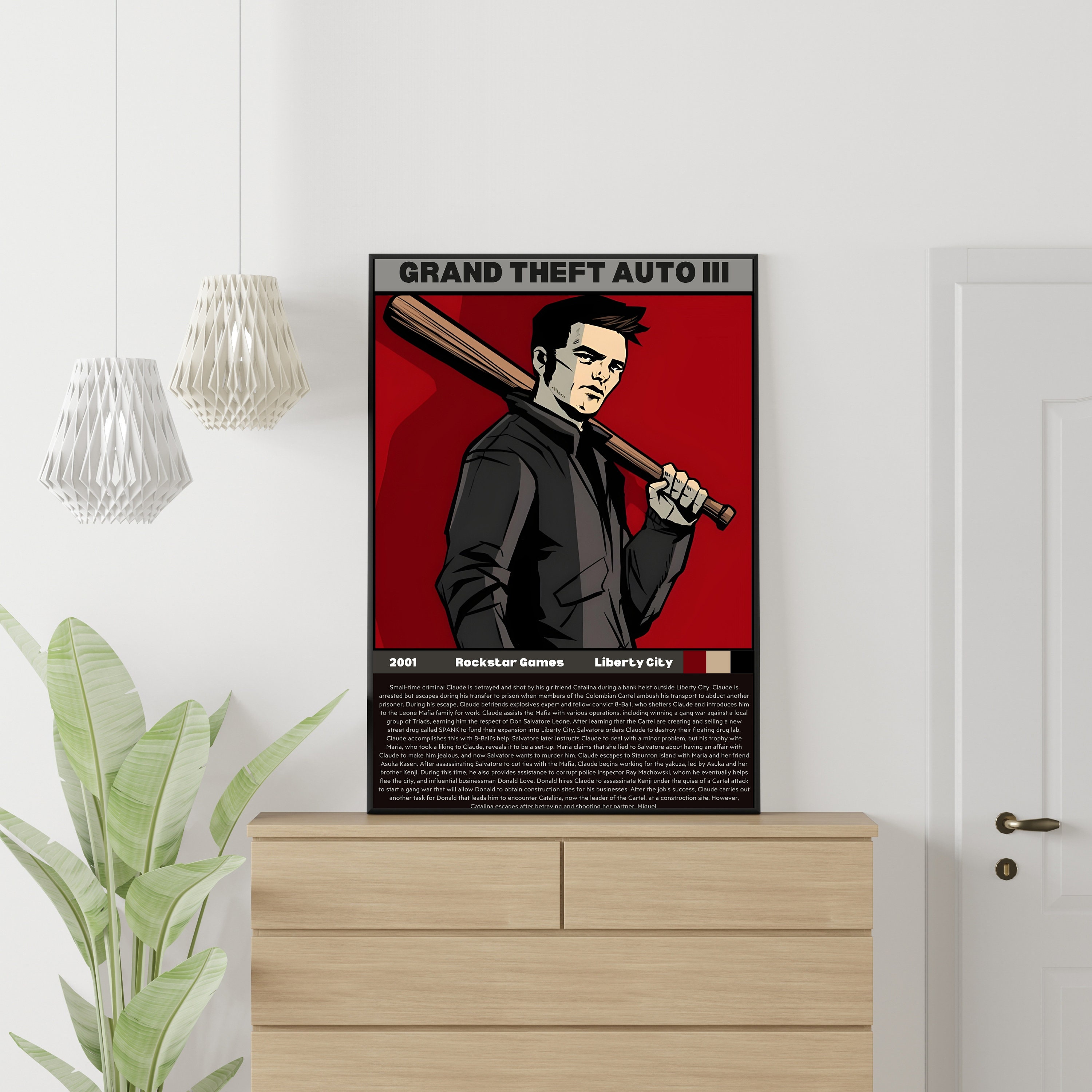 Set of GTA Posters GTA Poster Gaming Poster Gaming Decor Video Game ...