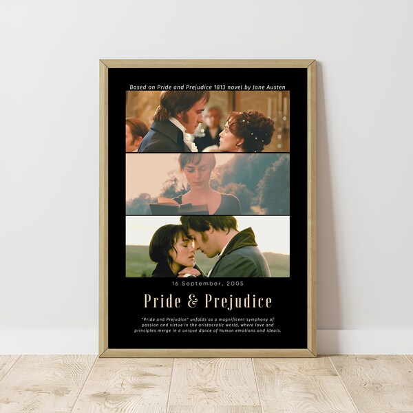 Pride and Prejudice Poster - Etsy