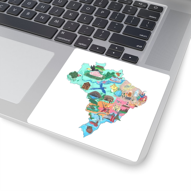 Brazil Map, Mapa Brasileiro, Mapa Do Brasil Stickers - Etsy
