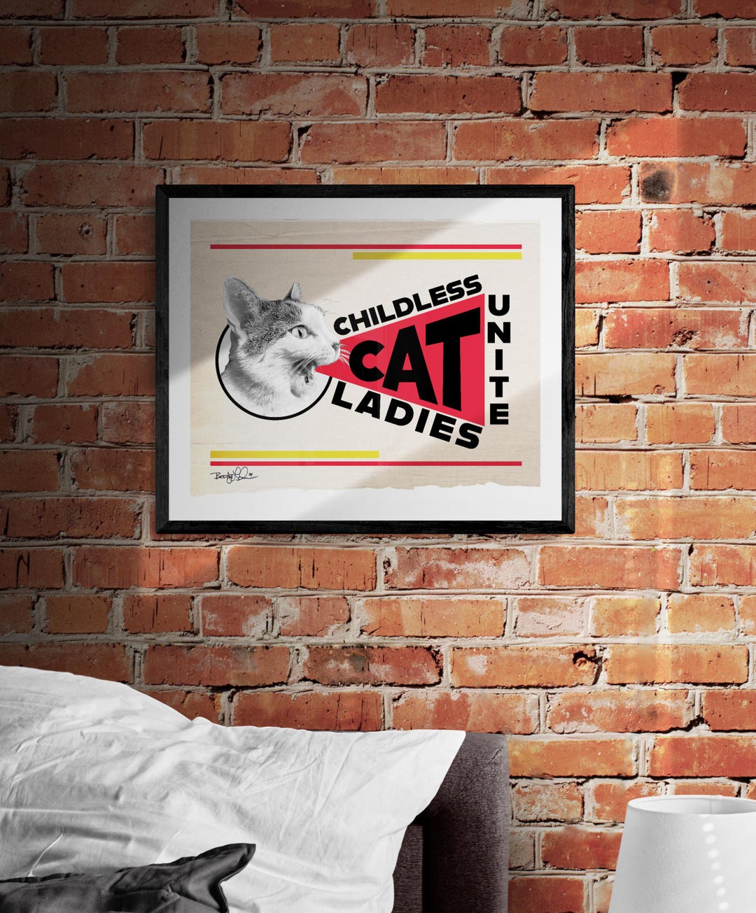 Childless Cat Ladies Unite Art Print: Constructivism Propaganda Poster ...