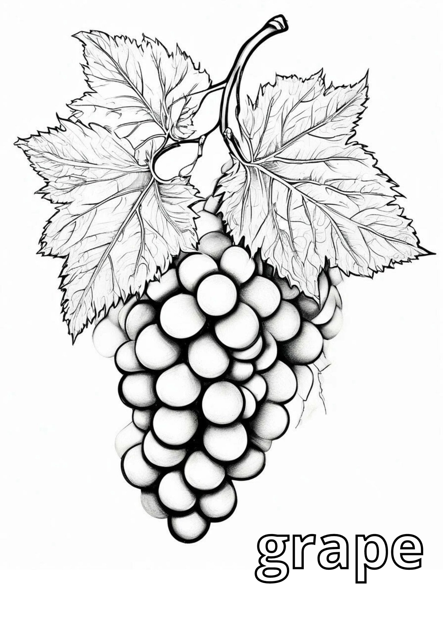 25 Fruit and Berry Pattern Coloring Pages, Fruit and Berry Coloring ...