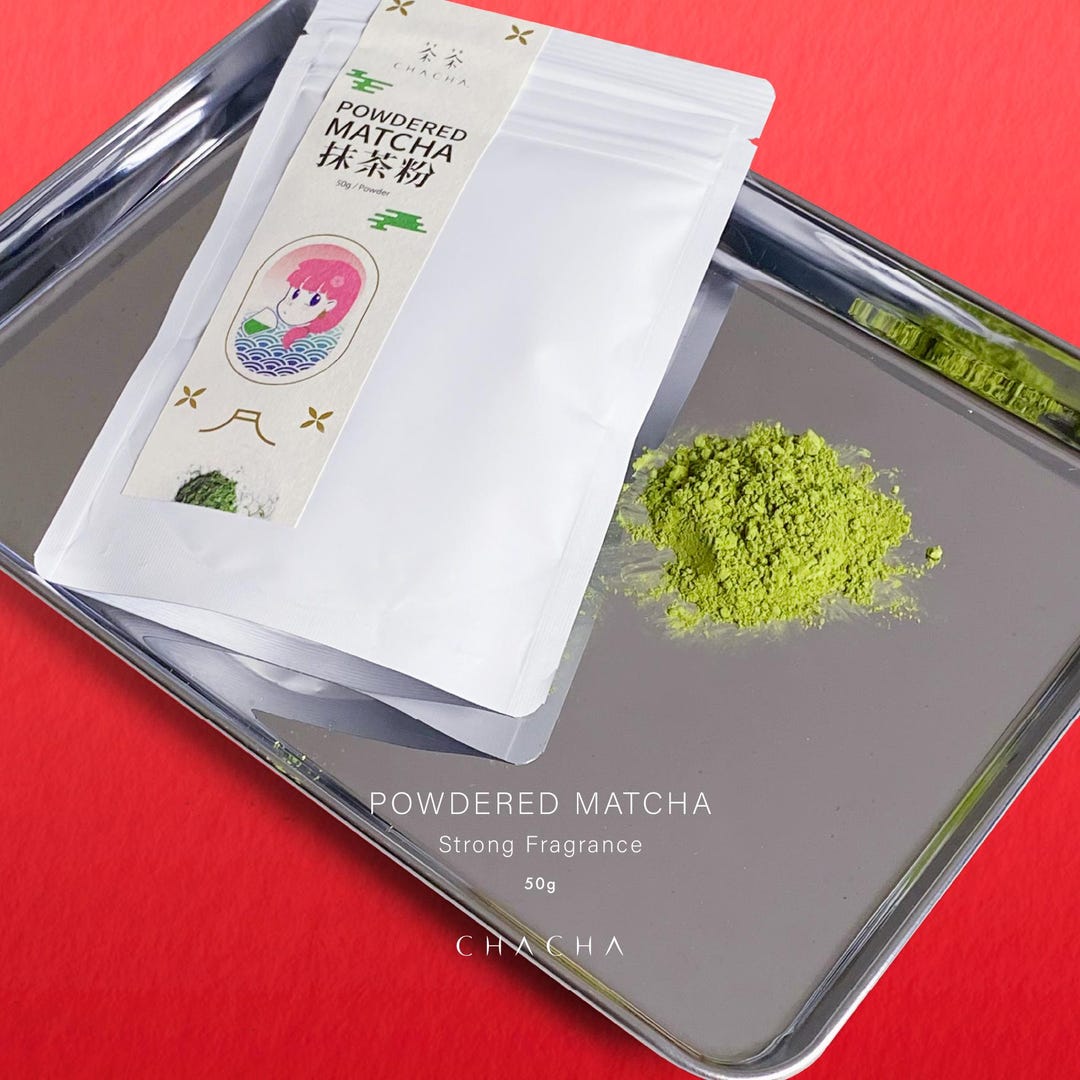 CHA CHA Japanese Matcha Powder / Powdered Matcha / Sweet / Rich Aroma ...