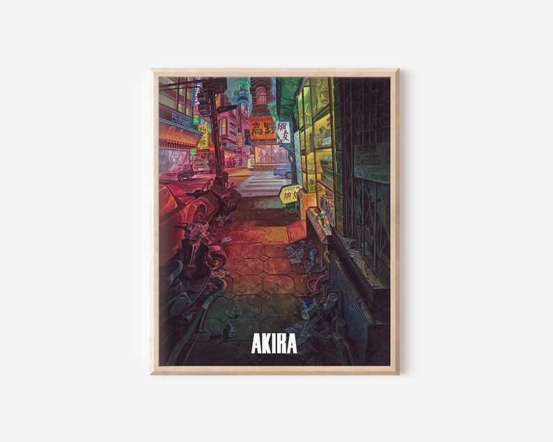 AKIRA Anime Movie Illustration Poster City Ambient 16x20 Cool Room ...