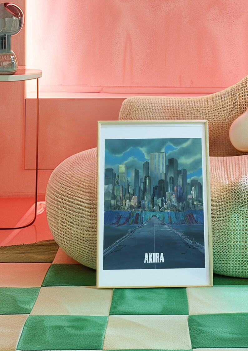 AKIRA Anime Movie Illustration Poster Skyline Ambient 16x20 Cool Room ...