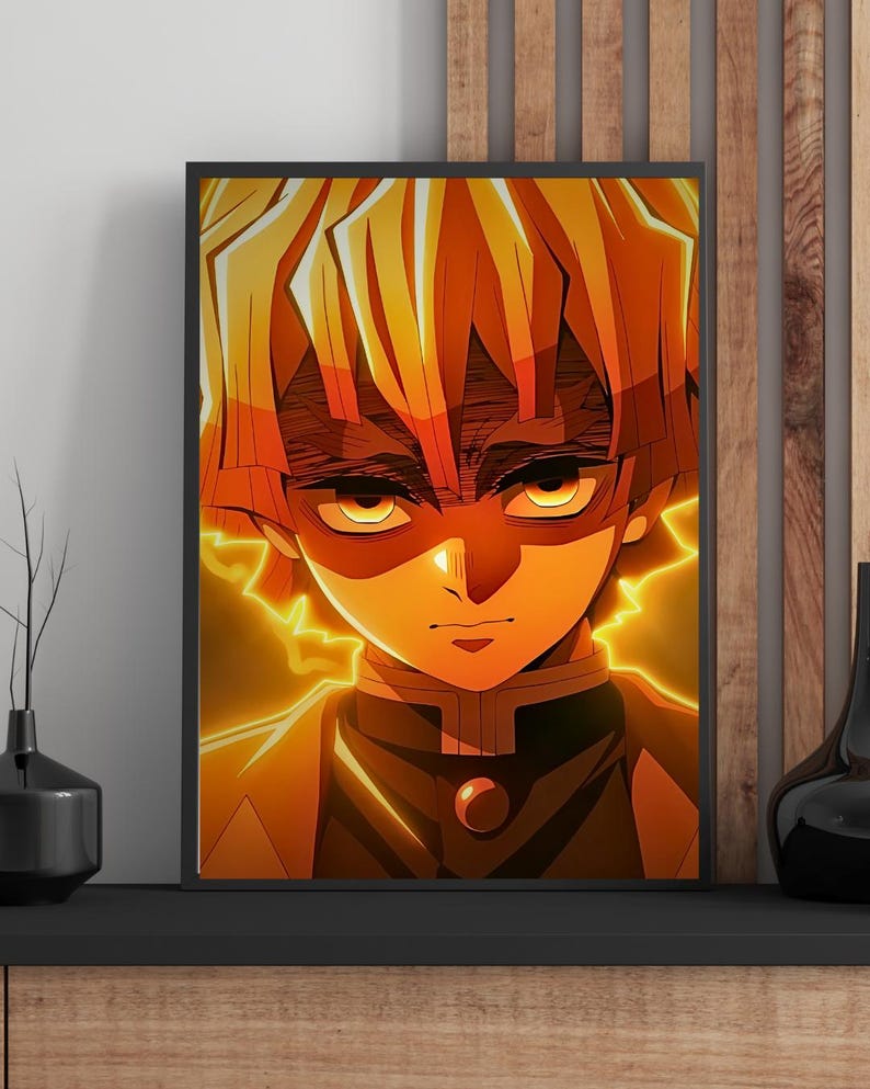 Zenitsu Agatsuma Infinity Castle Arc | Demon Slayer A4 Glossy Art Print ...