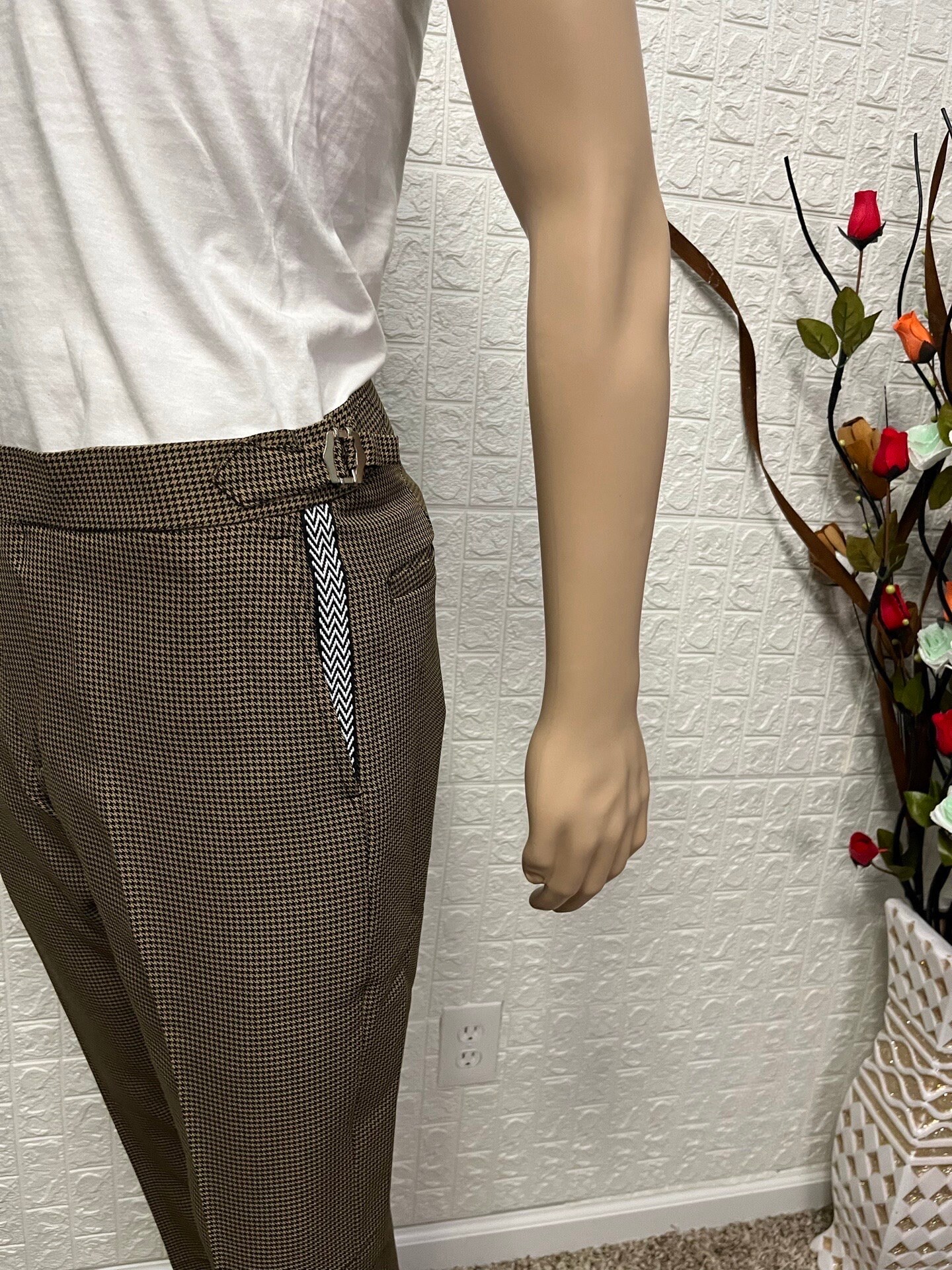 Formal Event Business Meeting Waist Strap Beltless Men Pant Trousers - Etsy