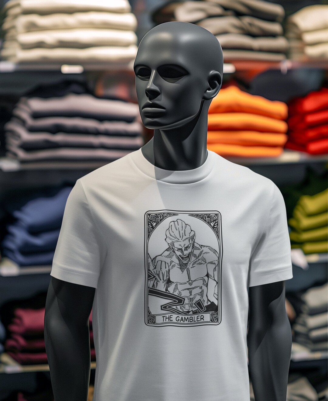 Jujutsu Kaisen Hakari the Gambler Tarot Card Tee Design Classic T-shirt ...