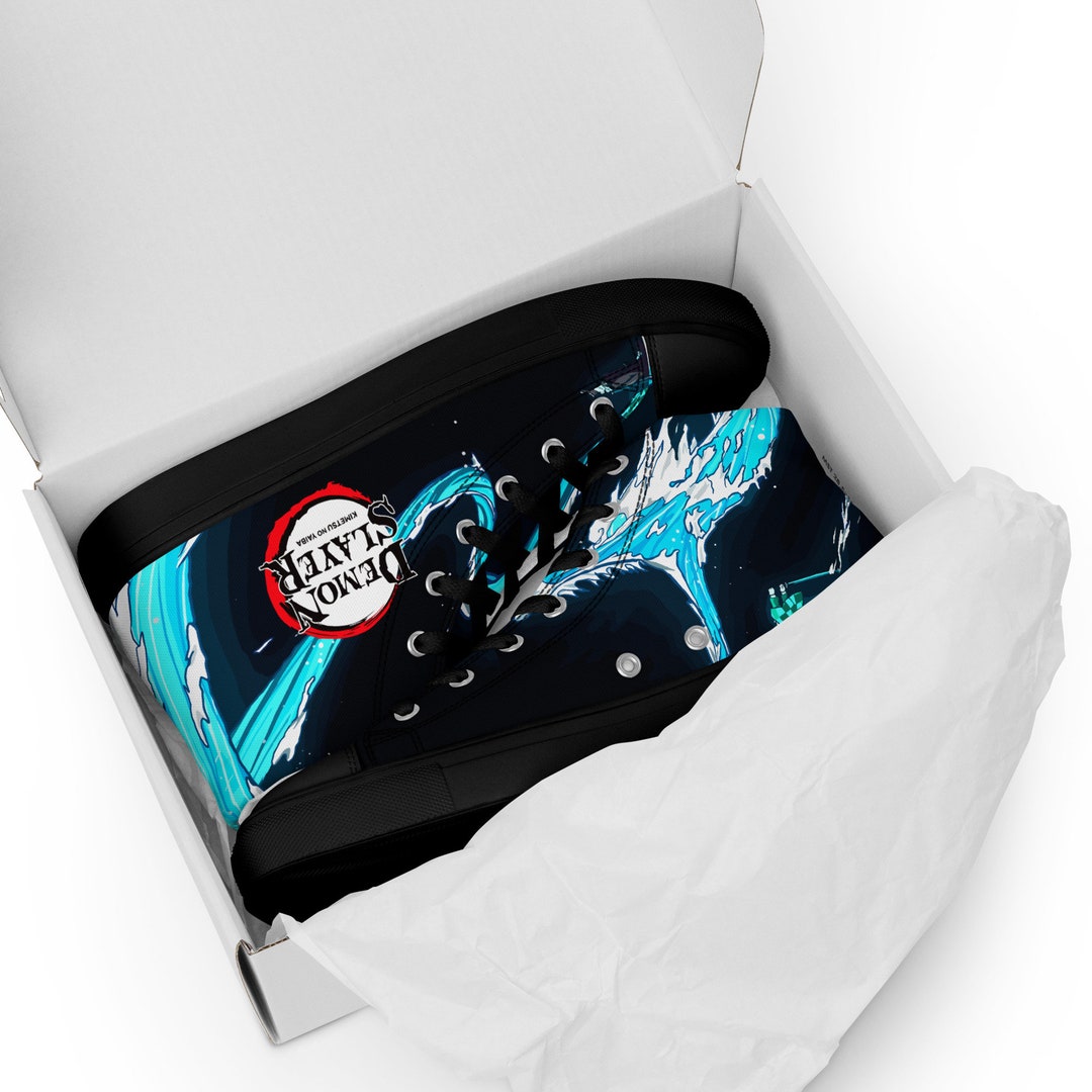 Water Dragon Demon Slayer Converse Sneakers Style Shoes Footwear Anime ...