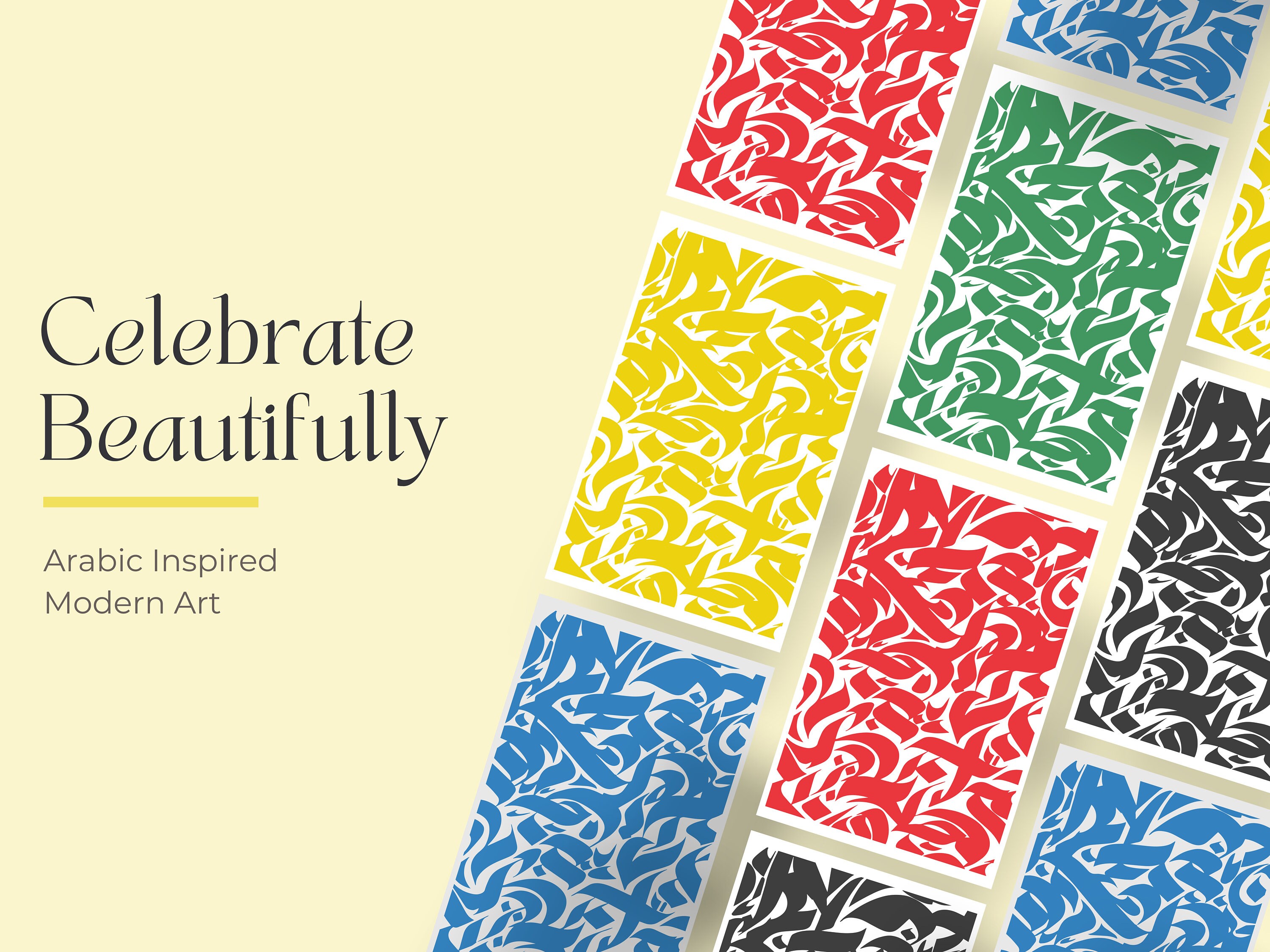 Digital Download - Red Arabic Calligraphy Art Print, Middle East Decor ...